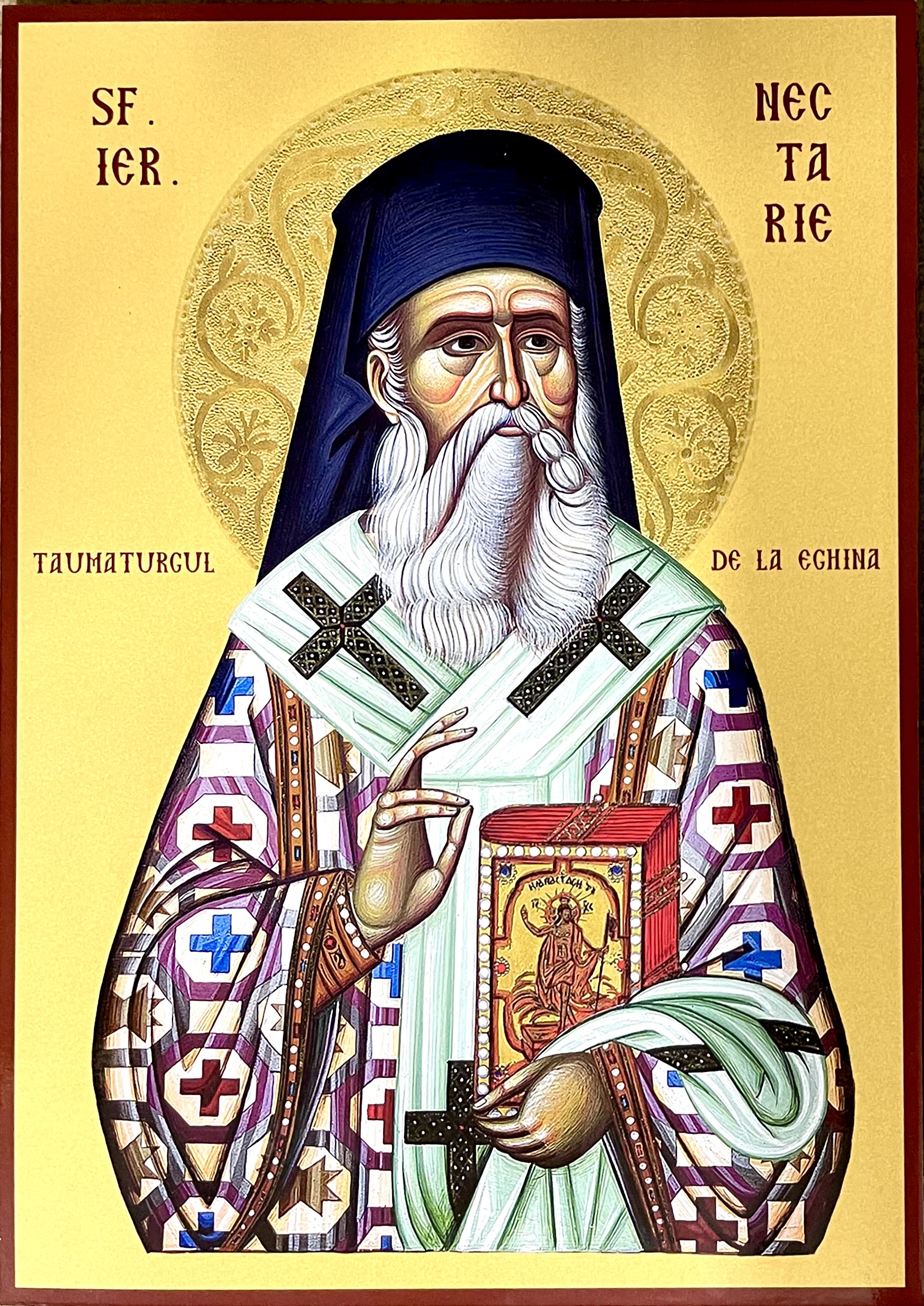 Icoană Sfântul Ierarh Nectarie S6 | Magazin MMB