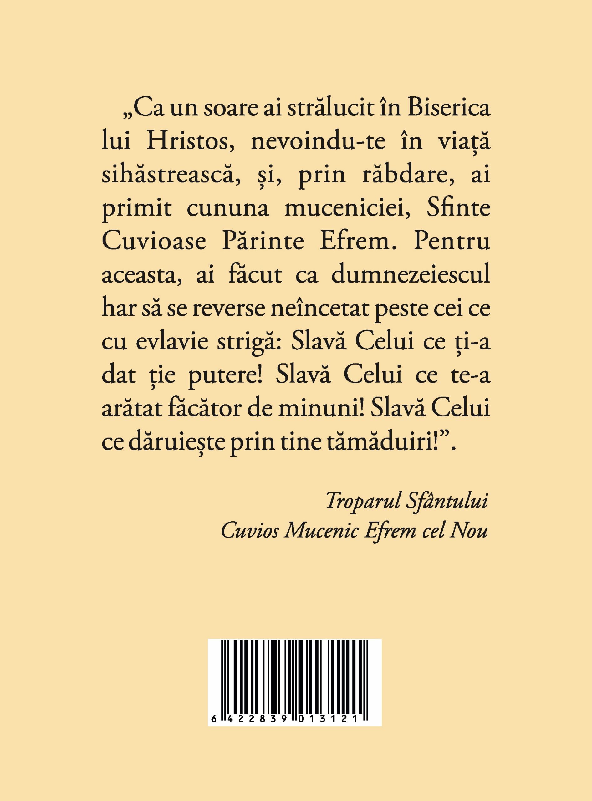 Acatistul Sfântului Cuvios Mucenic Efrem cel Nou – format mic | Magazin MMB